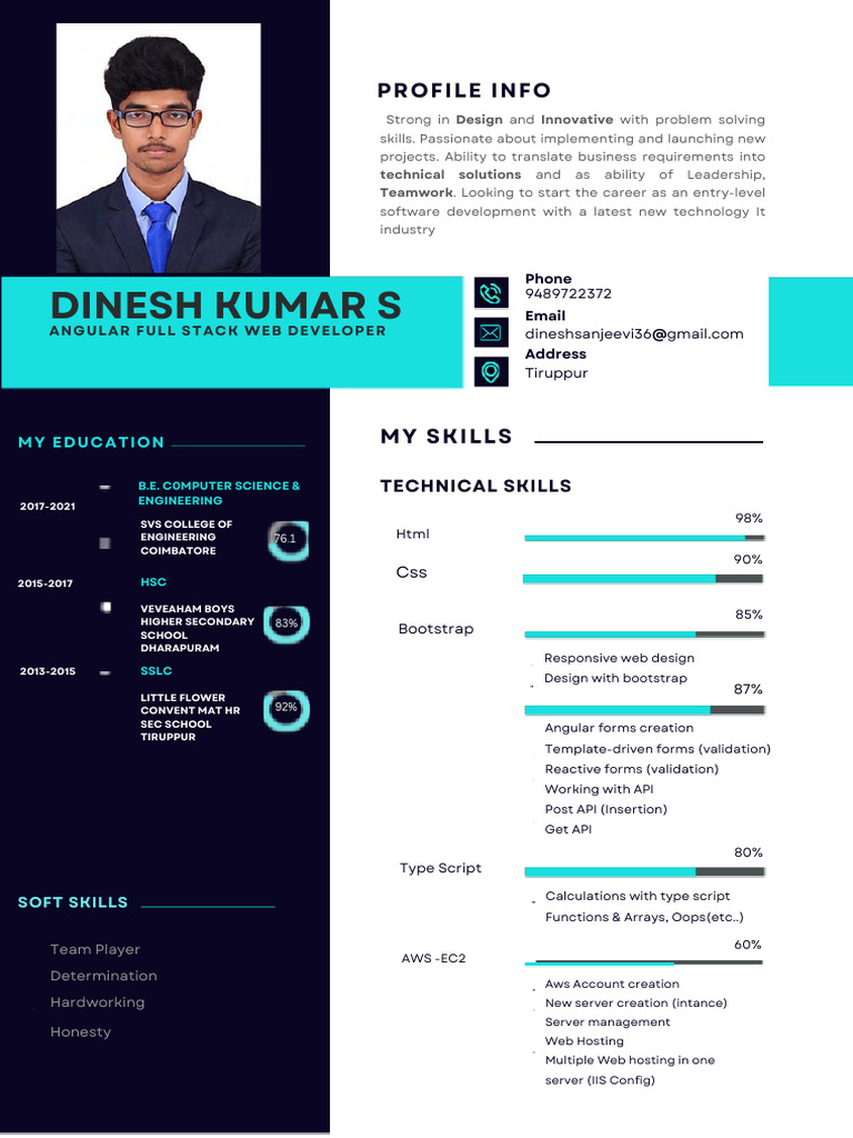 Dinesh Kumar Resume PDF | PDF