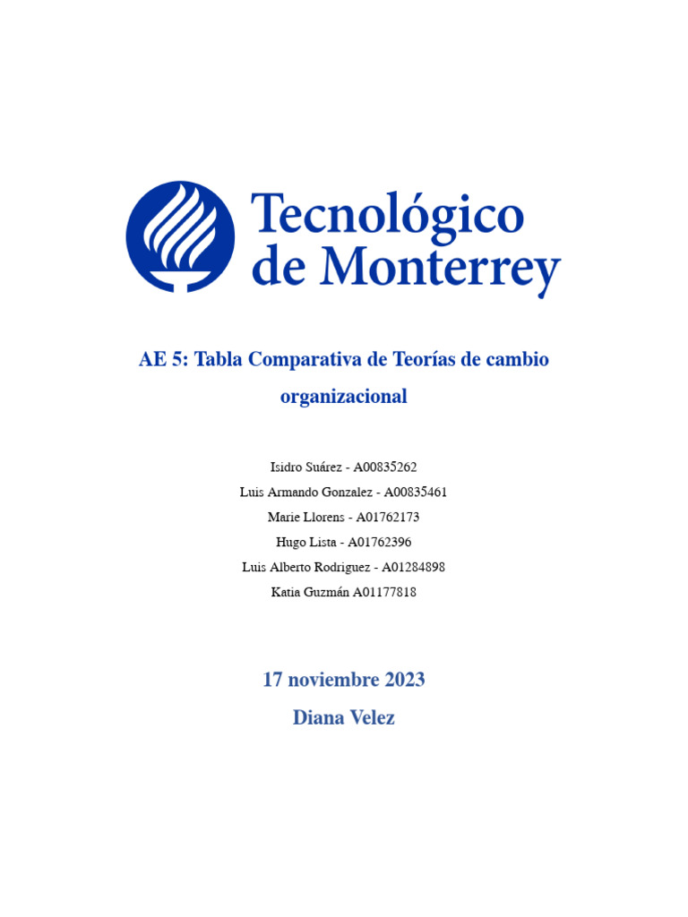 Tabla Comparativa Pdf