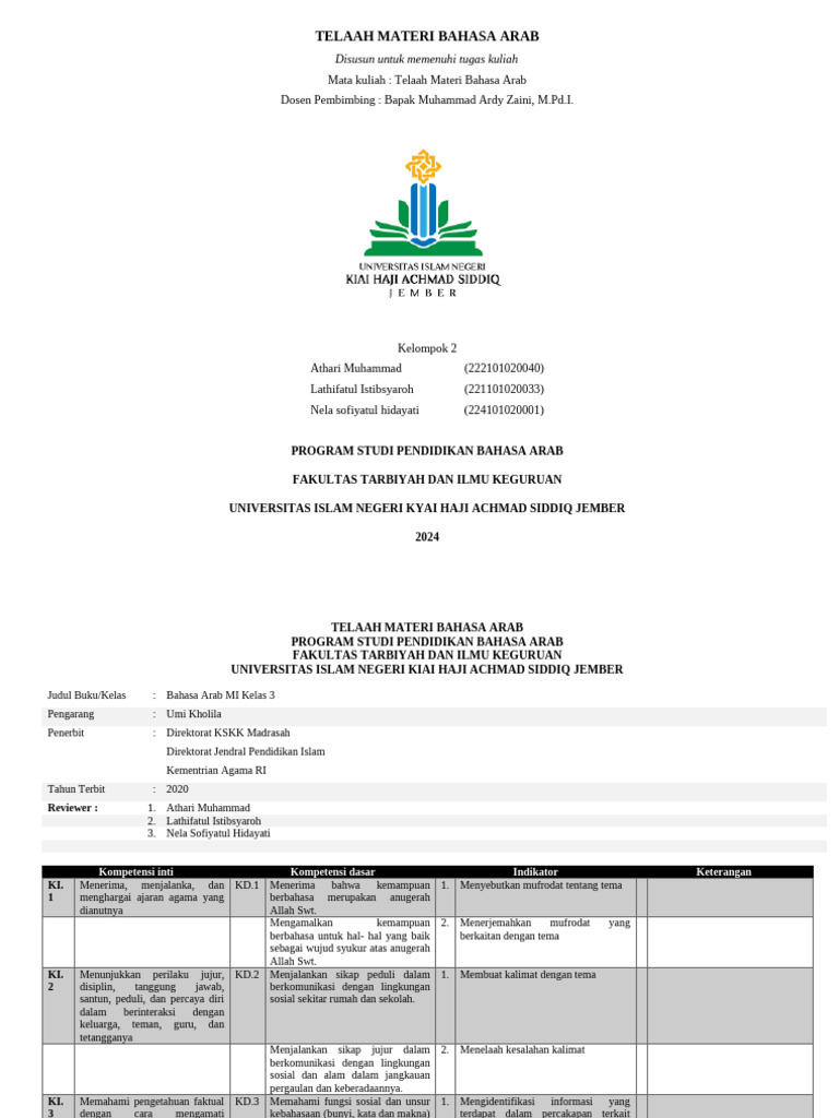 Telaah Materi Kel.2 | PDF