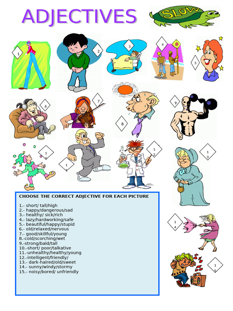 Adjectives Fun Activities Games 30117 | PDF