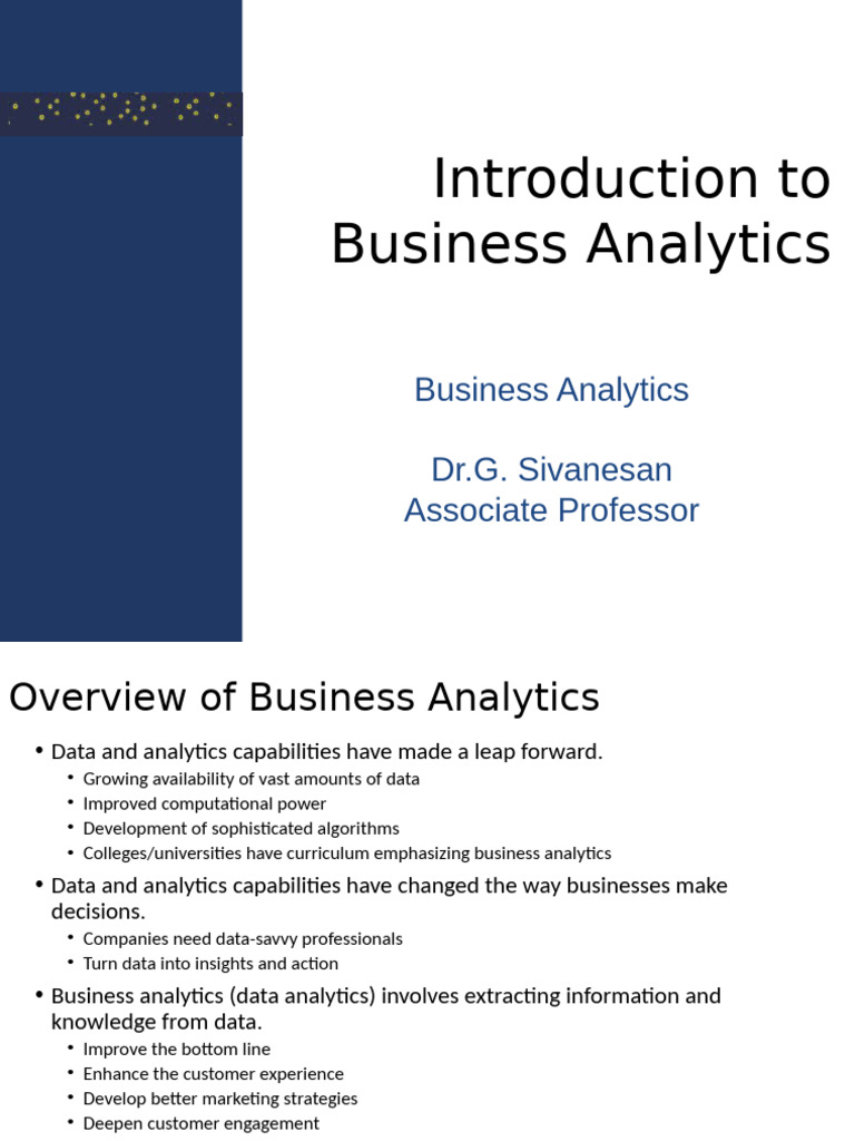 8205 - Introduction To Business Analytics | PDF