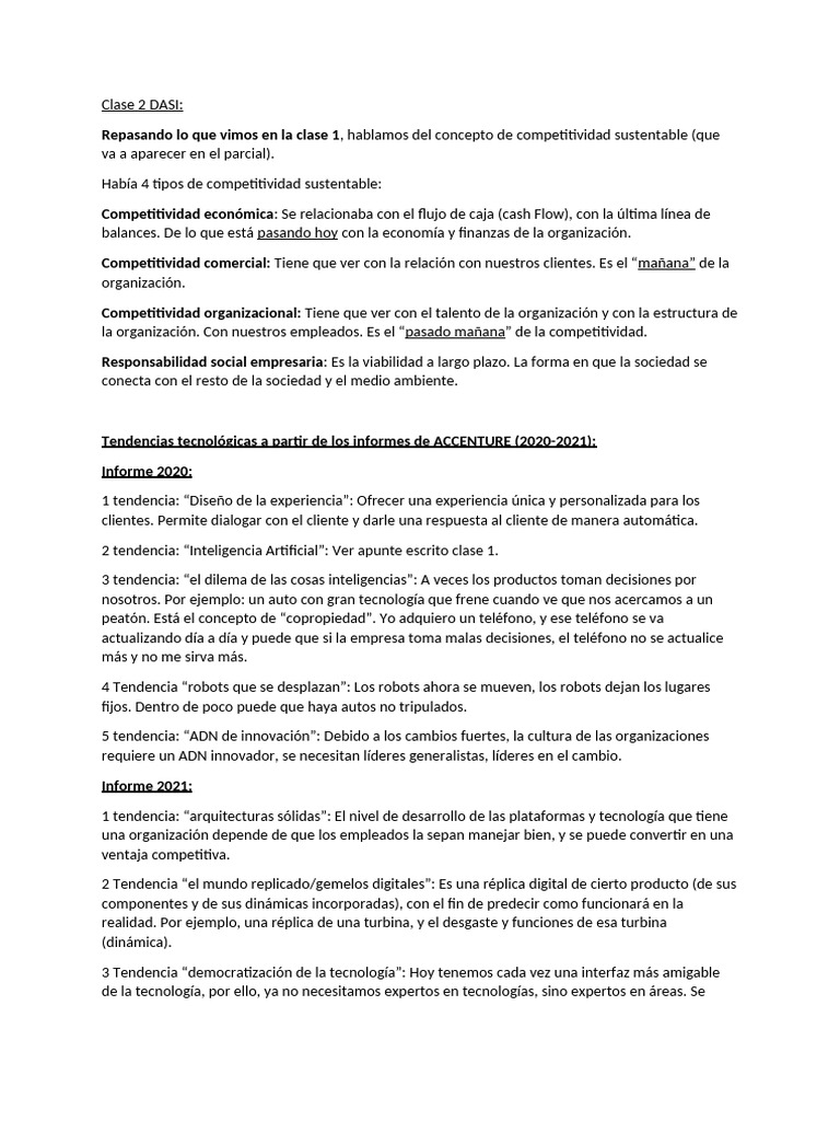 Apuntes Generales Dasi | PDF