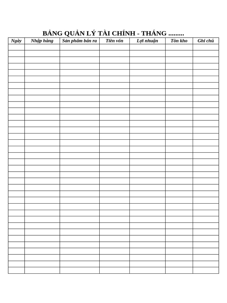 Qu N Lý Tài Chính 1 - DSKH | PDF