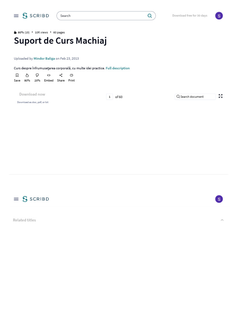 Suport de Curs Machiaj - PDF | PDF