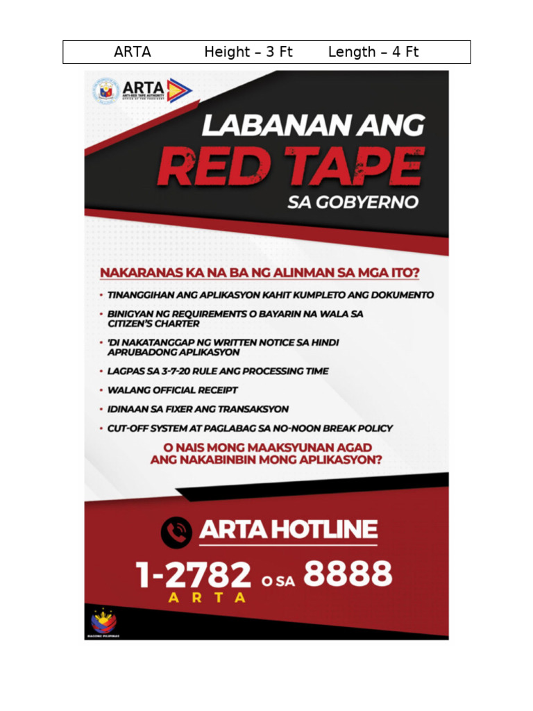 SIZES For TARP | PDF