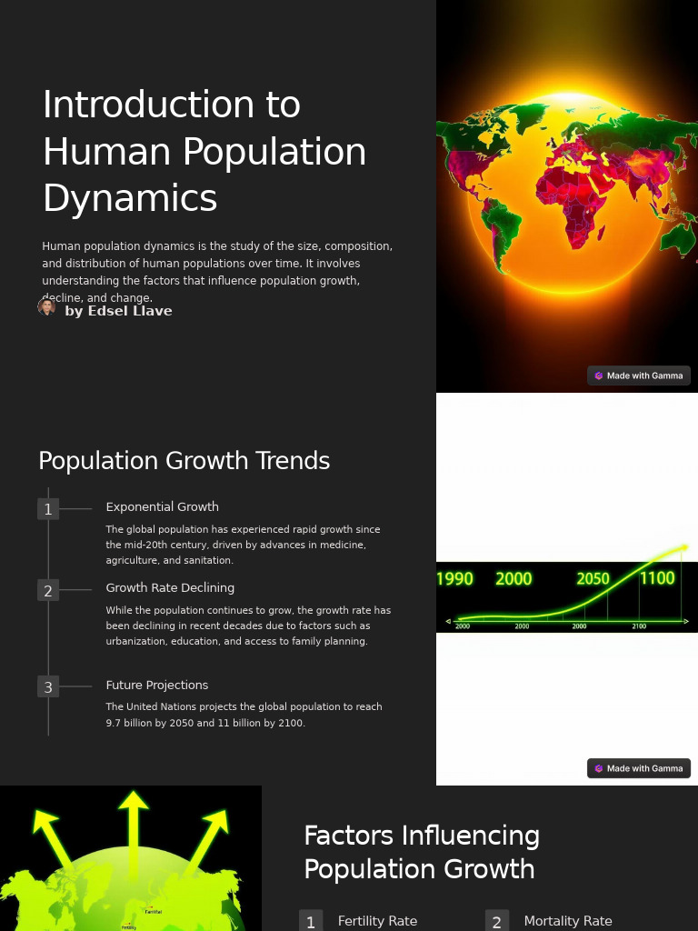 Introduction To Human Population Dynamics | PDF