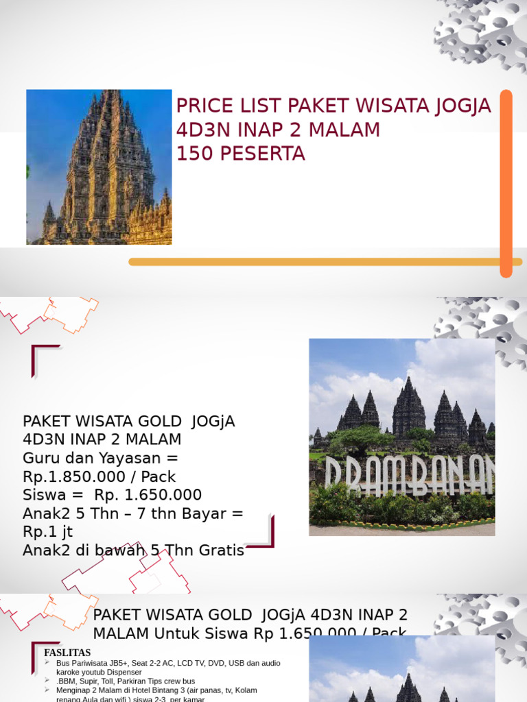 Paket Jogja 4D3N | PDF