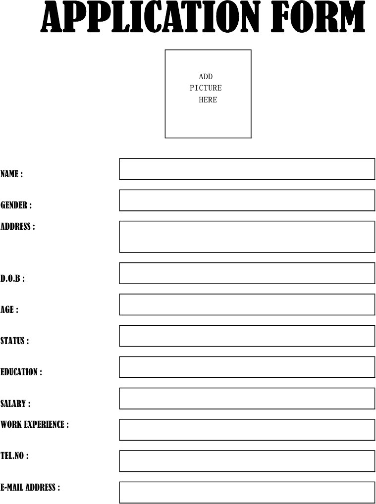 Personal Information Template | PDF