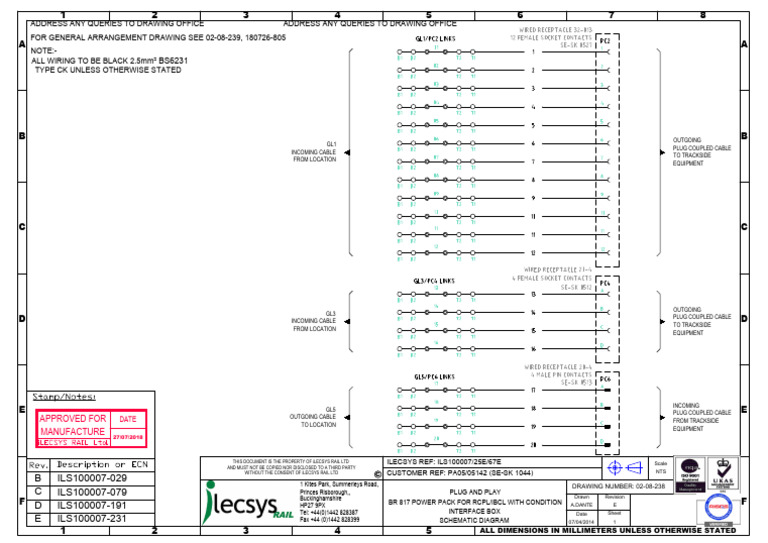 02-08-238 Iss E - Interface Box 025E - 067E Schematic | PDF