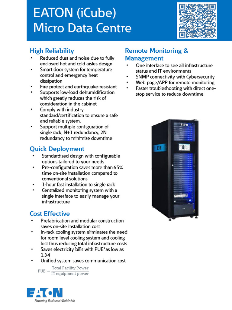 Eaton Icube Micro Data Center | PDF