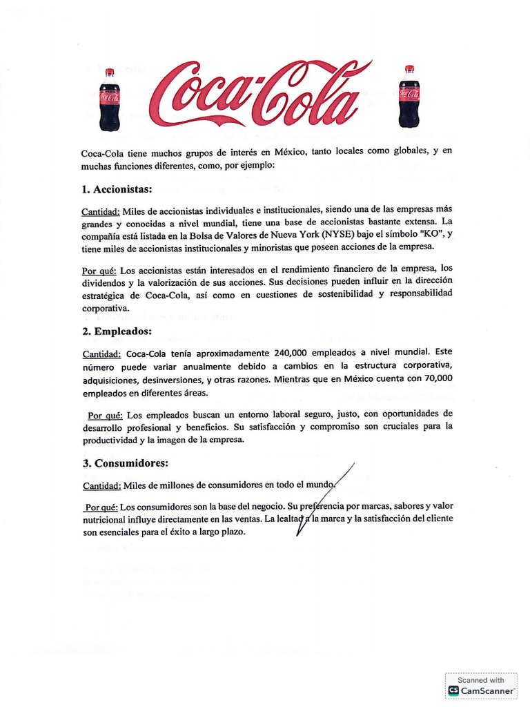Coca Cola Pdf