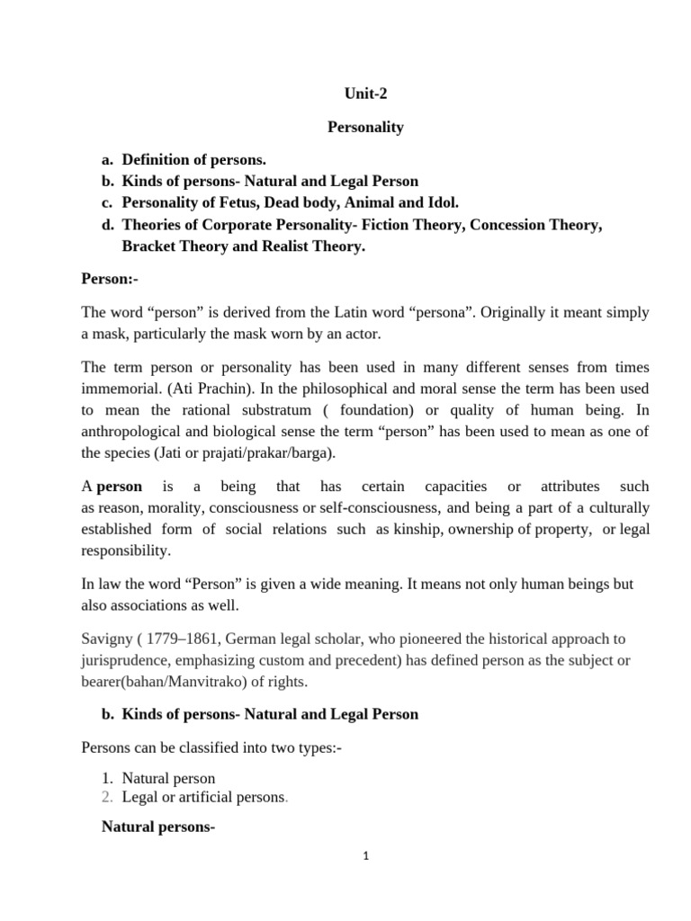 1 Person-Class | PDF