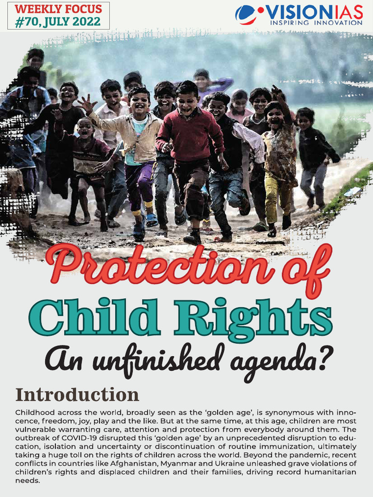 5cf5c Protection of Child Rights An Unfinished Agenda | PDF