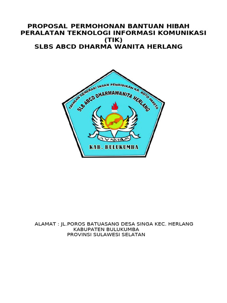 Format Proposal Bantuan Peralatan Tik | PDF