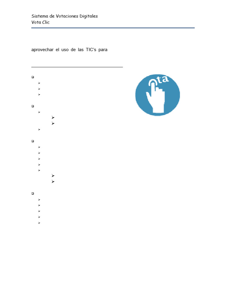 Manual de Usuario Vota Clic 5.2 | PDF