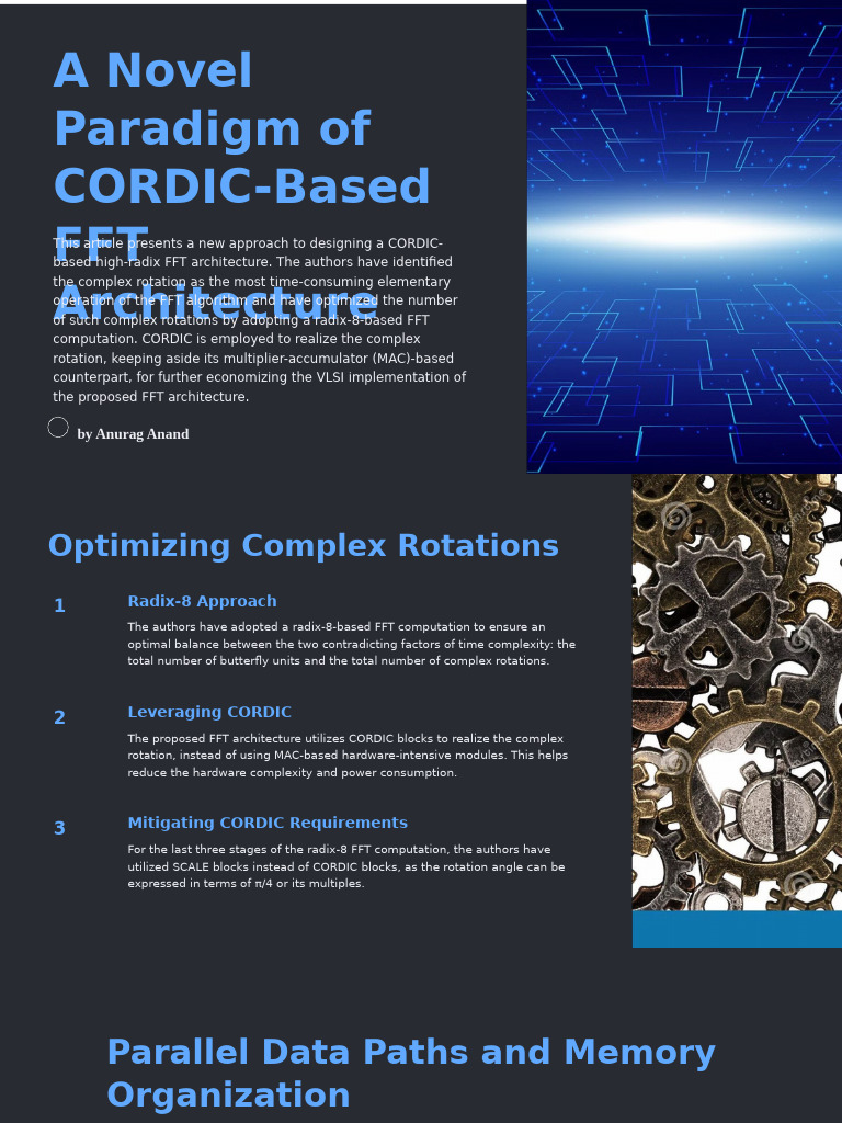 A Novel Paradigm of CORDIC Based FFT Architecture | PDF