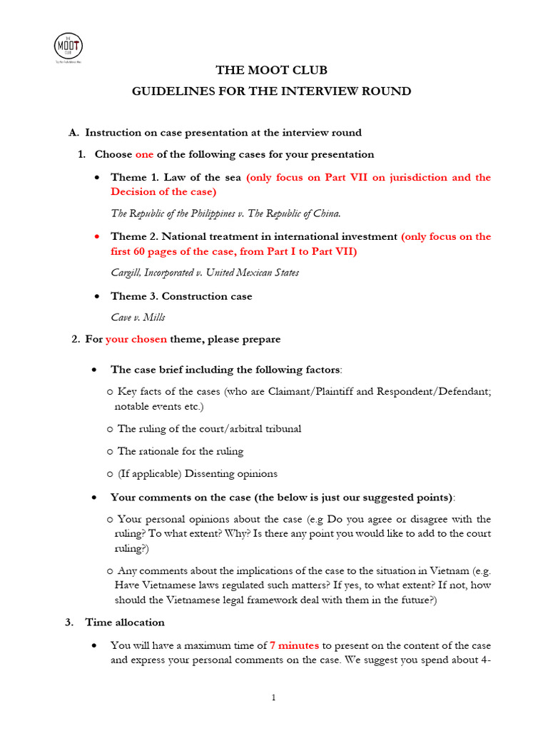 Guidelines For Interview | PDF