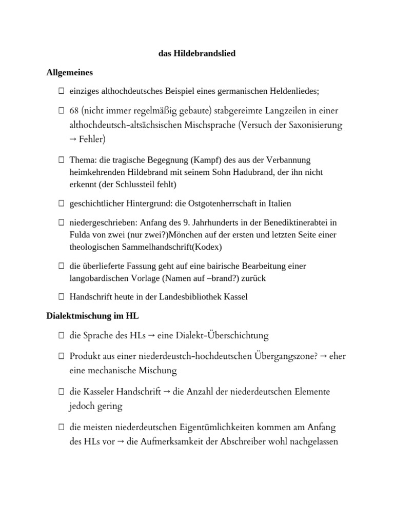 Hildebrandslied | PDF