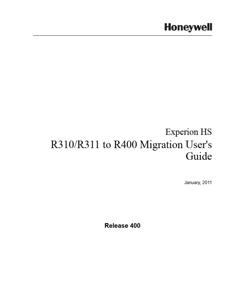 PMT Hps Experion Hs r310 r311 To r400 Migration Guide | PDF | Server (Computing) | Computer Hardware