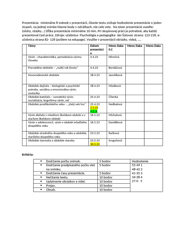 PrezentÃ¡cie II.C 3 | PDF