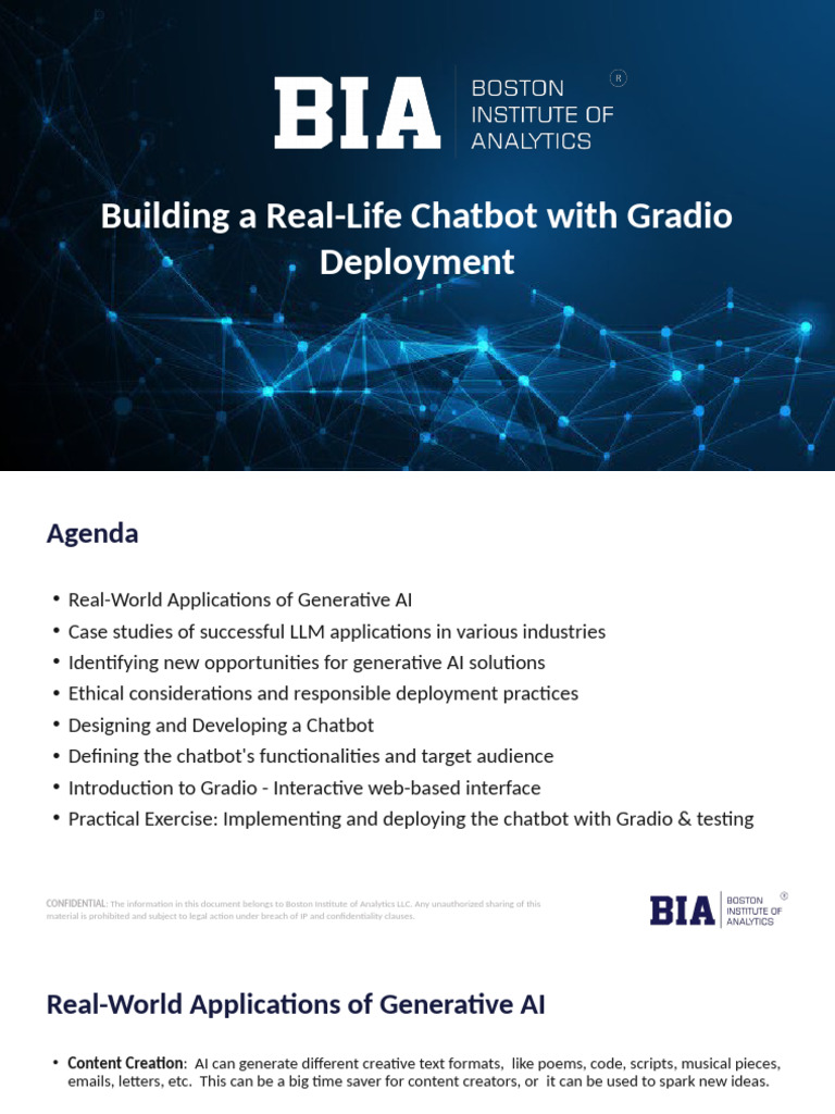04 - Building A Real-Life Chatbot With Gradio | PDF