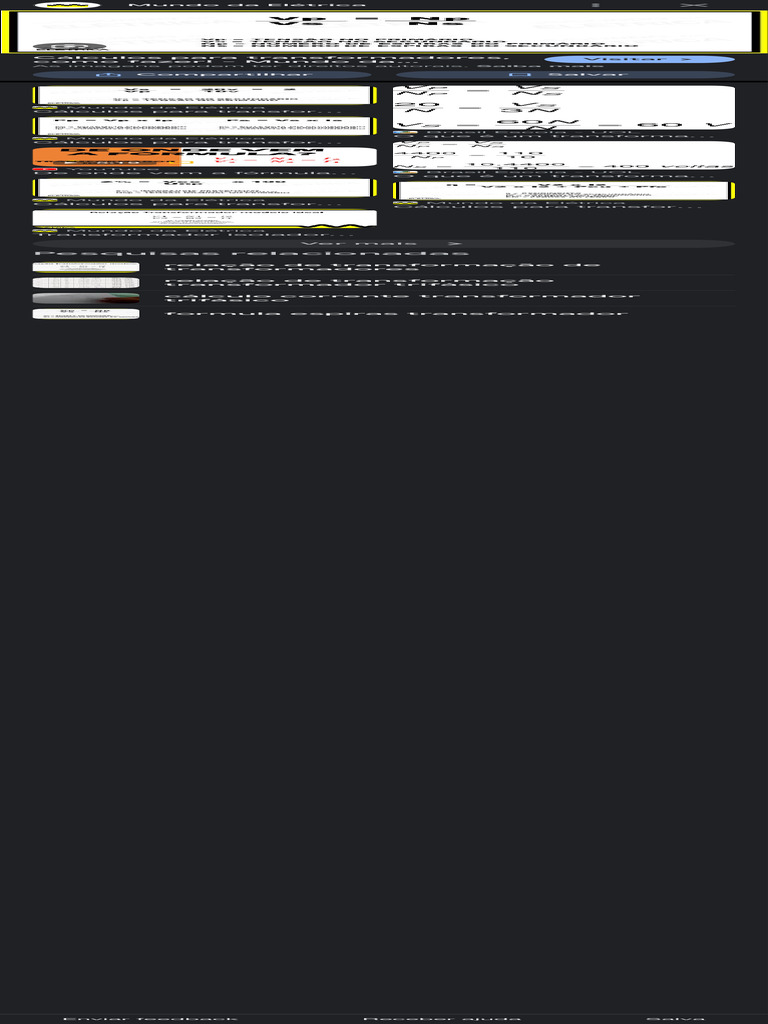 Cálculo para Enrolamento de Trafo - Pesquisa Google | PDF