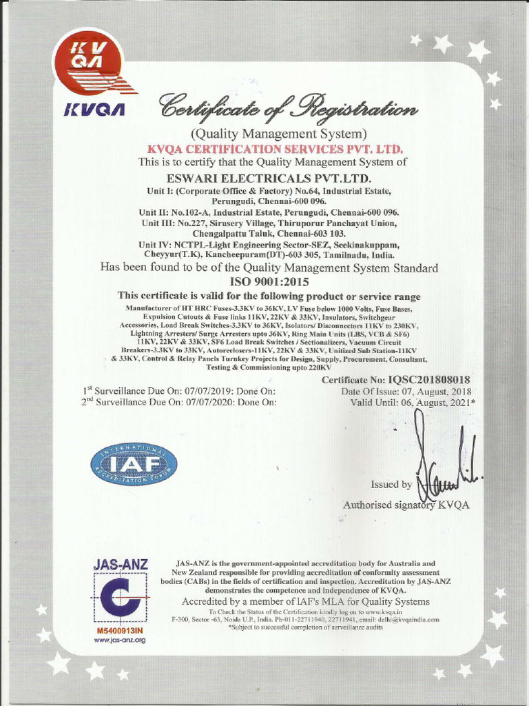 ISO - QMS - Aug 2021 - Comp | PDF