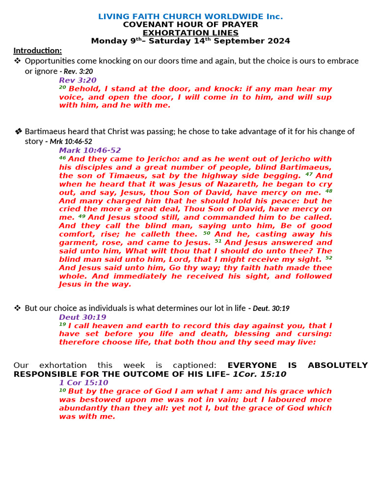(With SCRPTR) CHOP EXHORTATION - SEPT. 9, 2024 | PDF