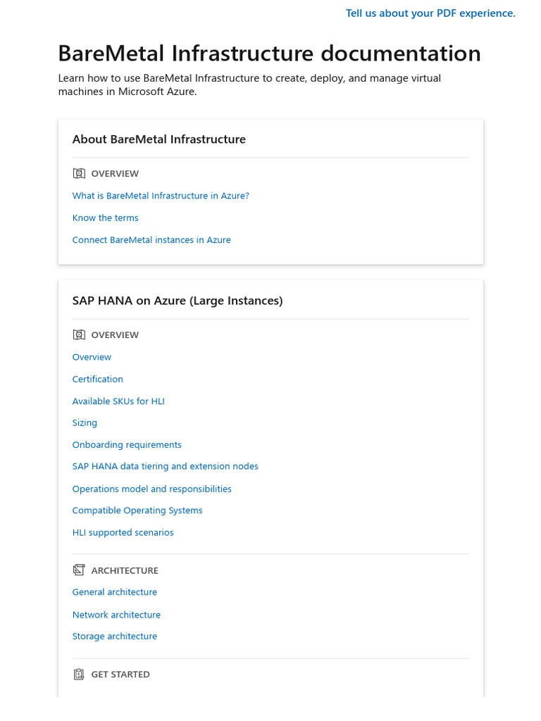 Azure Baremetal Infrastructure | PDF