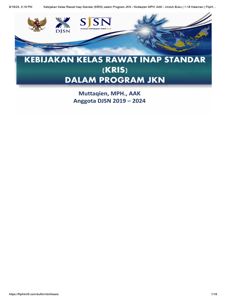 Kebijakan Kelas Rawat Inap Standar (KRIS) | PDF | Ilmu Sosial | Teknologi & Rekayasa