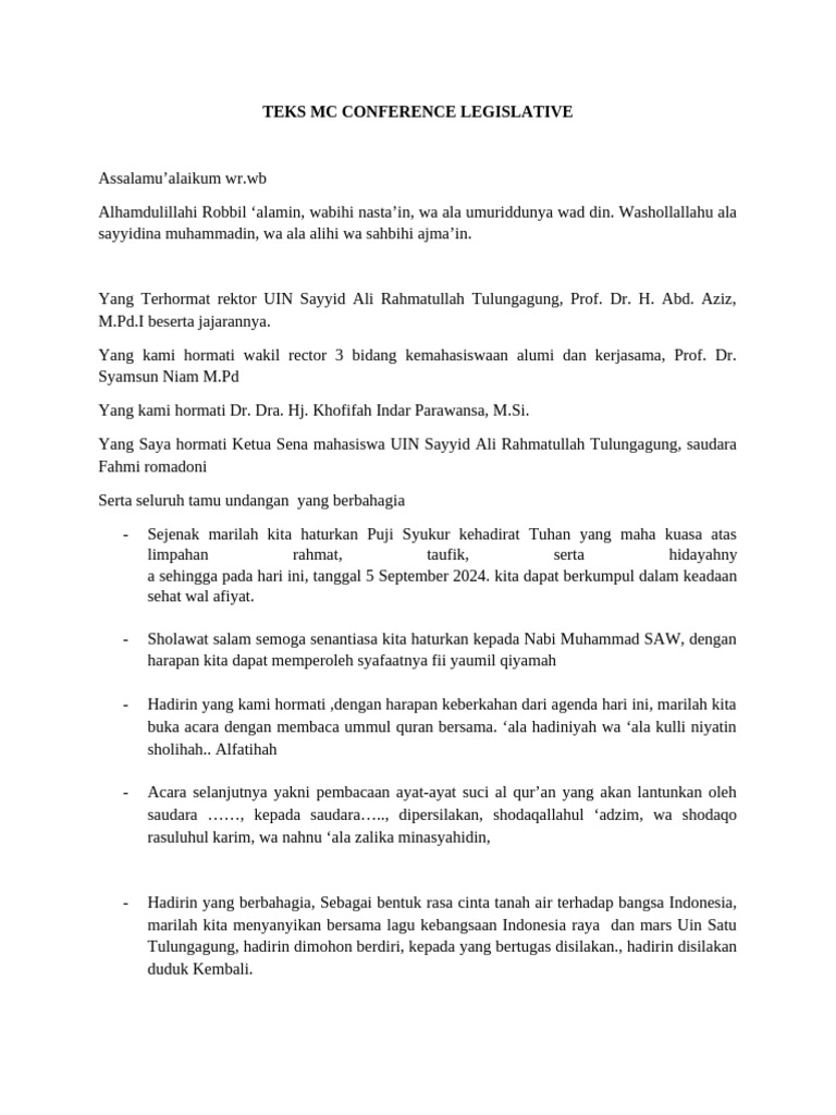 TEKS MC Conference Legislative | PDF