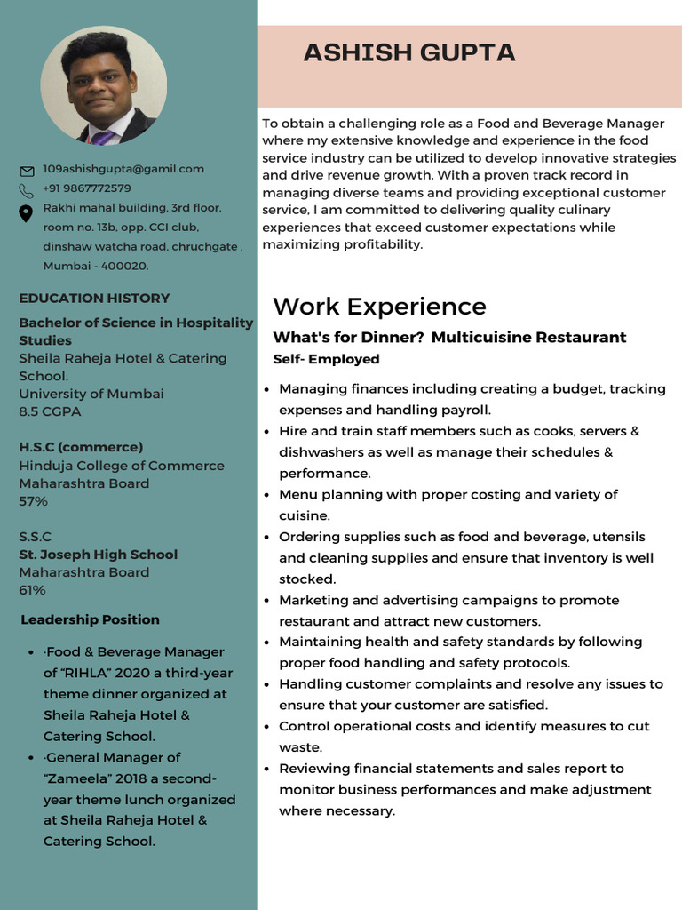 Ashish Gupta Resume | PDF