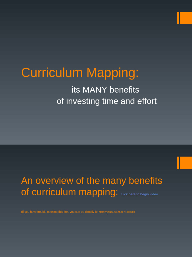 Curriculum Mapping Benefits | PDF