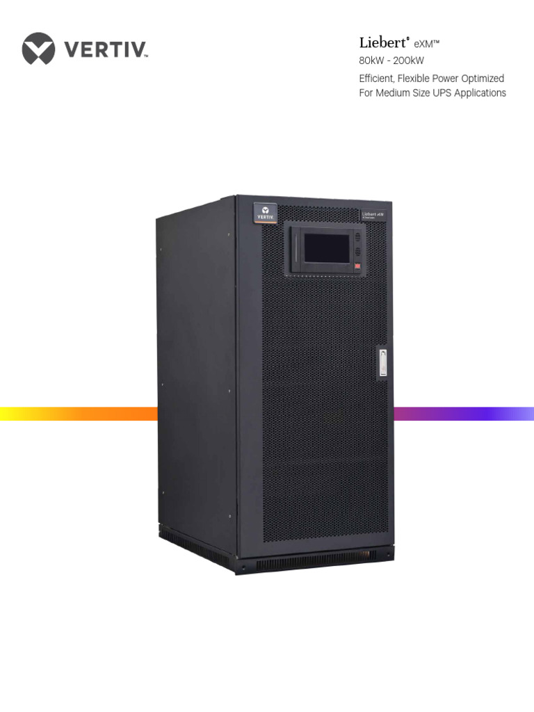 Liebert Exm 80kw - 200kw Brochure | PDF