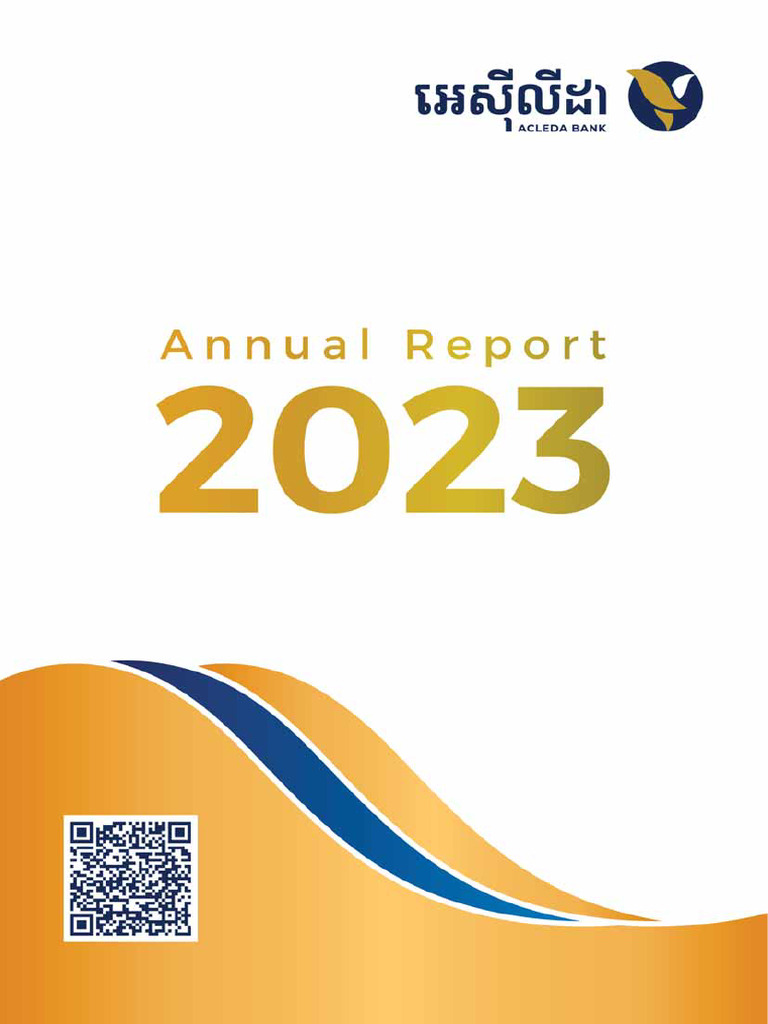 ACLEDA Bank Annual Report 2023 | PDF | Equity (Finance) | Banks