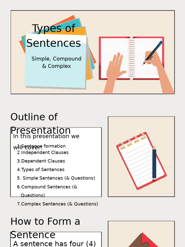 Types of Sentences - Simple, Complex, Compund | PDF