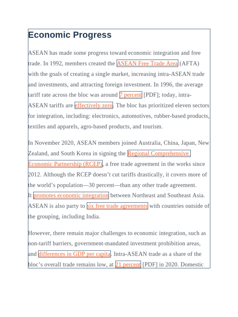 Economic Progress | PDF