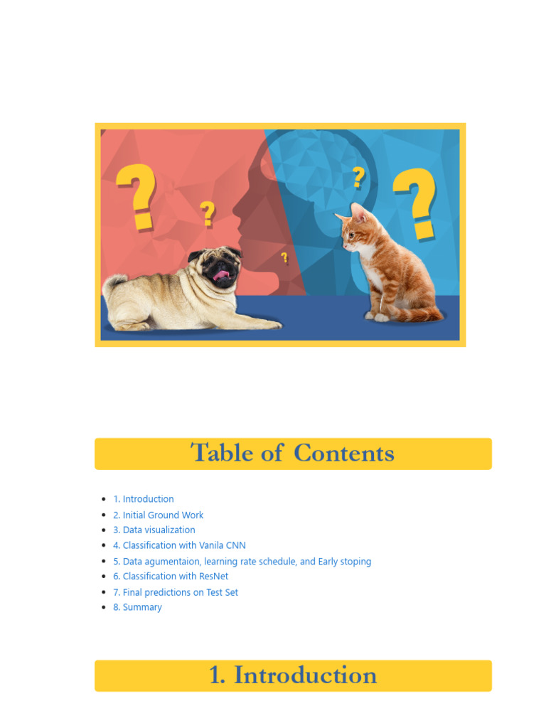Cat Dog Classification | PDF