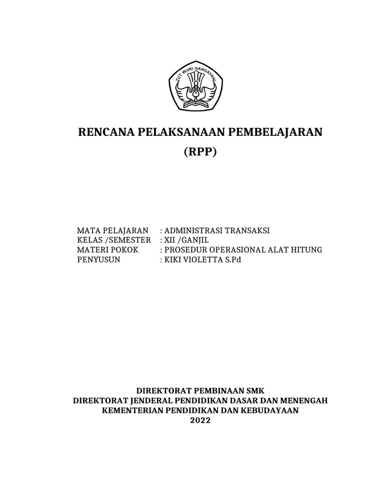 RPP KD 3.12 Fix | PDF