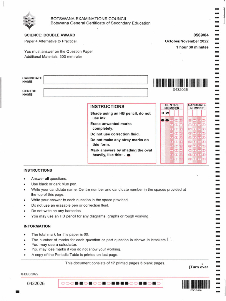 Bgcse Sda Pp4 2022 | PDF