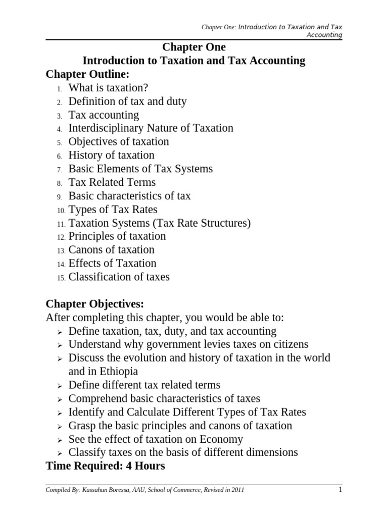 Tax Accounting | PDF