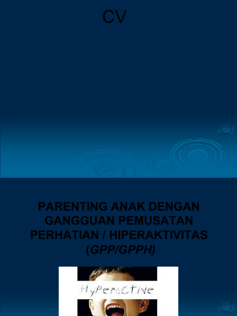 Mendampingi Anak GPPH | PDF