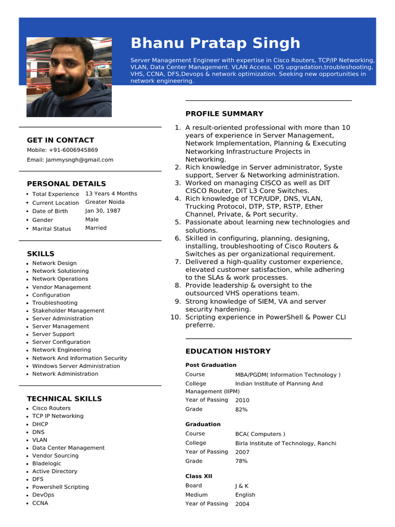 Resume - Bhanu Pratap Singh | PDF