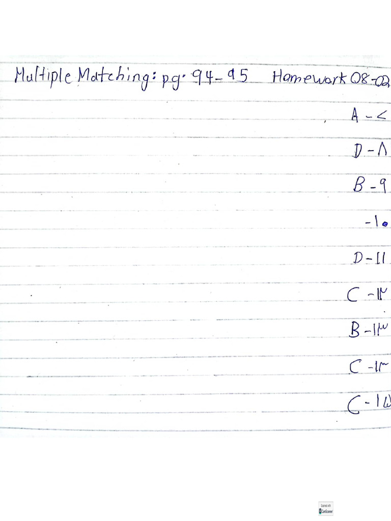 Urdu Homework 08-01 | PDF