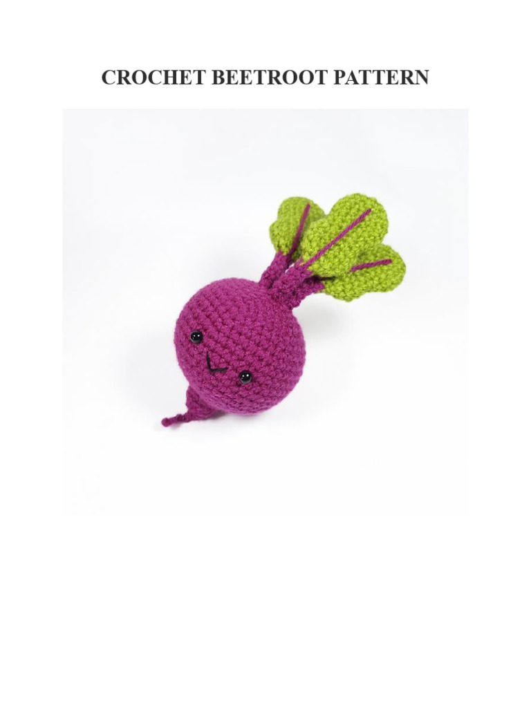 CROCHET-BEETROOT-PATTERN | PDF