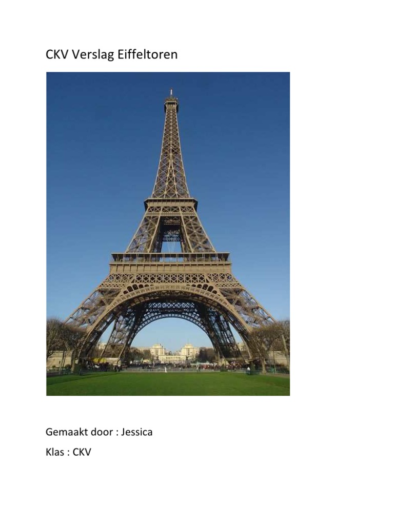 CKV Verslag Eiffeltoren | PDF