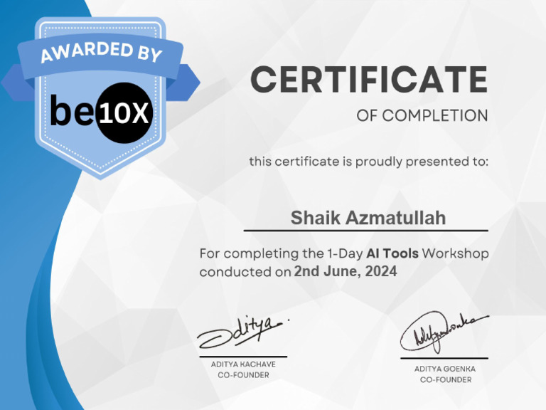 Be10X Certificate | PDF