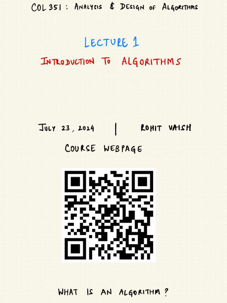 Lecture 1 | PDF