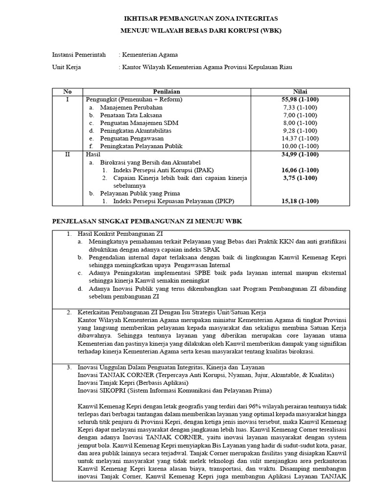 Renaksi - 476718 - 1704029562 - IKHTISAR PEMBANGUNAN ZONA INTEGRITAS ... Renaksi - 476718 - 1704029562 - IKHTISAR PEMBANGUNAN ZONA INTEGRITAS ...