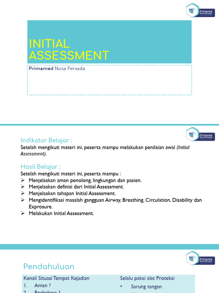 Initial Assessment | PDF